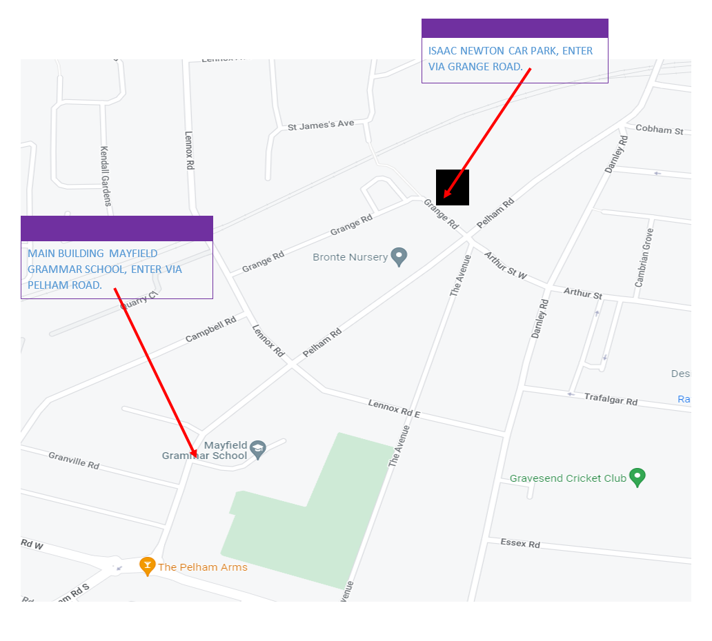 Where to Find Us – Mayfield Grammar School Gravesend